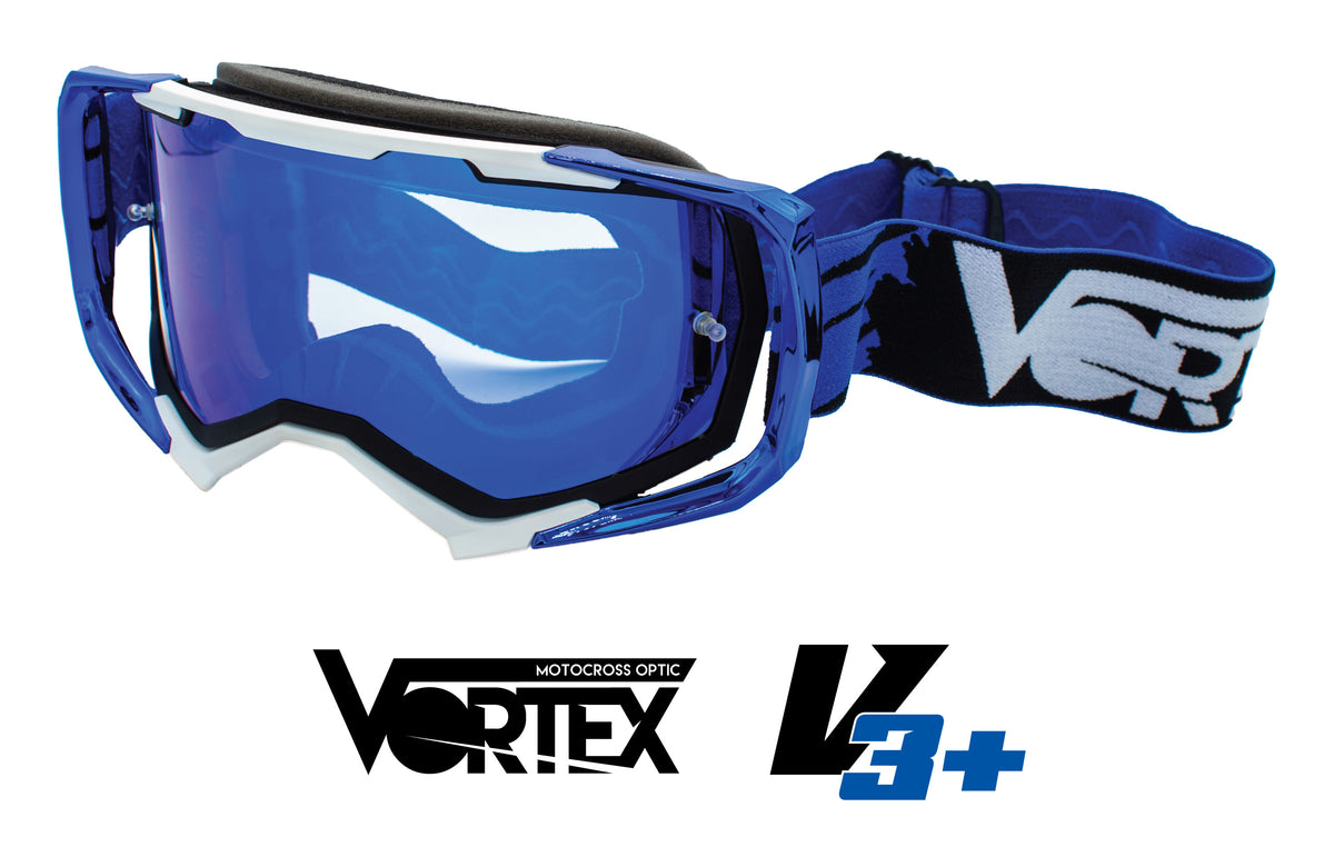 VORTEX V3+ BLEU & BLANCHE – 2fmotocross