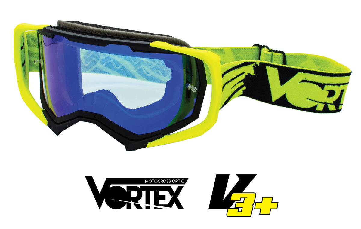 VORTEX V3+ JAUNE FLUO – 2fmotocross